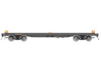 China Flatbed Rail Car 61t Payload 120km/h Standard Gauge Container Wagon Custom Brake for sale