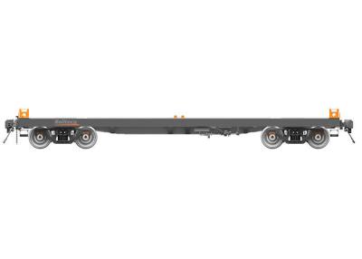 China Flatbed Rail Car 61t Payload 120km/h Standard Gauge Container Wagon Custom Brake for sale