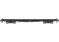 China Light Weight Flatbed Rail Car 44t Load Capacity 88m Minimum Curve Radius Railway Flat Wagon for sale