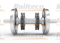 China Freight Wagons Railroad Wheels And Axles Good Mechanical Properties for sale