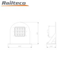 China 120W LED Locomotive Headlamp DC110V Railway Parts for Locomotive Head Light for sale