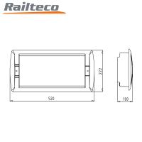 China Locomotive Interior Light Railing Parts Locomotive Ceiling Light Drive Cab Ceiling Light for sale