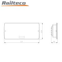 China Railway Locomotive Contact Adjustable Ceiling Light DC110V 15W LED for sale