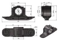 China Railway Bogie Wheelset BA182 Axle Box 22.5T Axle Load Nodular Cast Iron Axle Housing for sale