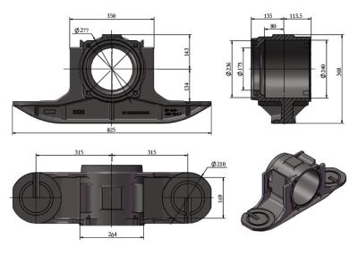 China Railway Bogie Wheelset BA182 Axle Box 22.5T Axle Load Nodular Cast Iron Axle Housing for sale