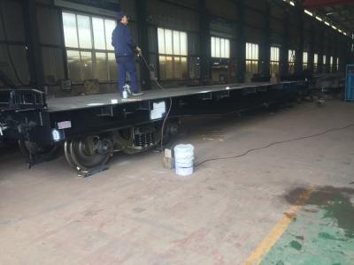 China Railway Container Wagon Flat Wagon 70t Payload 1435mm Gauge Y25 Bogie for Multiple Cargoes for sale
