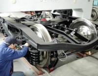China Welded 1435mm Gauge Railway Servicing Wagon Bogie for sale