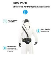 China Full Mask Purified Air Powered Respirator Rechargeable With Air Breathing Apparatus for sale