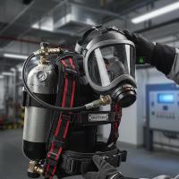 China Self Contained Air Breathing Apparatus SCBA With Positive Pressure For Toxic Gas Protection In Oxygen Deficient Environments for sale
