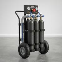 China Fbcar Handcart Air Respirator with 4 Carbon Fibre Cylinders and 90m Working Radius on SUS304 Stainless Steel Cart for sale
