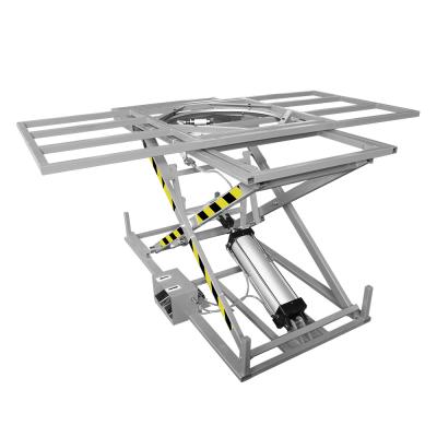 China Sofa Workshop Crane Electric Lift Tables , Pneumatic Scissor Lifter for sale