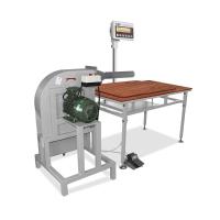 China 1.5kW Fiber Filling Machine 100-150kg/h Capacity with Scale for Pillow and Cushion Filling for sale