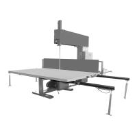 China Vertical Foam Cutting Machine 1200x2400mm 680mm Cutting Height for EVA Rubber for sale