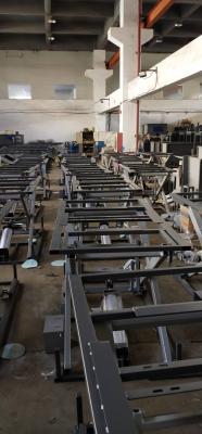 China Pneumatic Scissor Lift Table 125kg Capacity 350-850mm Height Adjustable Sofa Assembly Workbench for sale