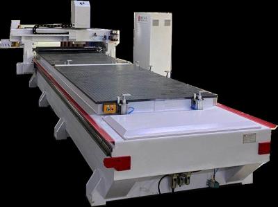China CNC Sofa Splint Cutting Router Machine 2 Table 9mm Capacity 300pcs 8h for sale