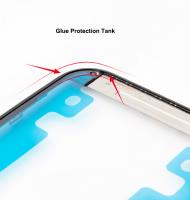 China Aluminum Alloy IPhone Bezel Frame X-17 Phone Screen Parts With Adhesive Pre Installed for sale