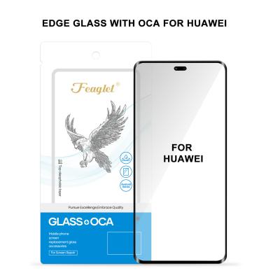 China ISO14001 feaglet touch glass with OCA EDGE Glass OCA For HUAWEI for sale