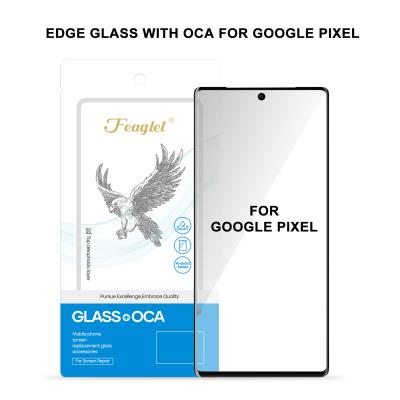 China GOOGLE PIXEL EDGE Glass OCA Feaglet Touch Glass With OCA RoHs Approval for sale