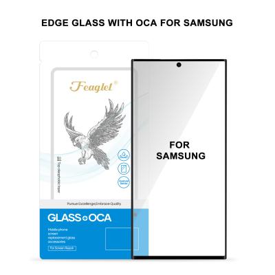 China Feaglet Samsung EDGE Glass With OCA For S21Ultra S23U S24U S25 OCA Glass for sale