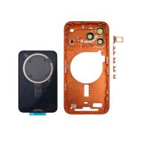 China Back Glass For 17promax /17pro With Aluminum Middle Frame And Magnet With Card Holder Accessory  For Repair Technicians Only for sale