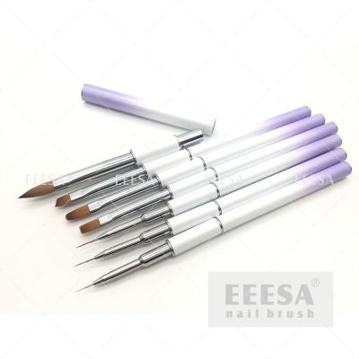 China Customized Pure Kolinsky Acrylic Brush 3D Sculpture Nail Painting Brush for sale