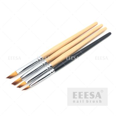 China Triangle Hair Shape Synthetic Gel Brush 2 4 6 8 For UV Gel Polish Nail Art for sale
