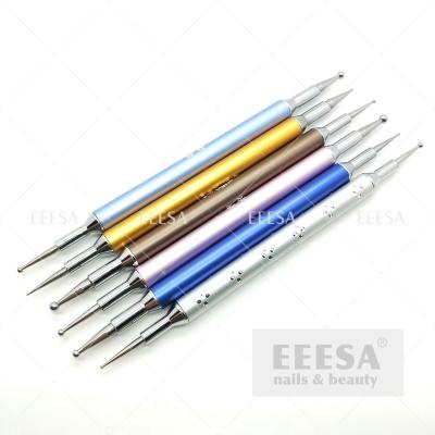 China Metal Handle  DIY Nail Dotting Tools 2 Way Nail Diamond Painting for sale