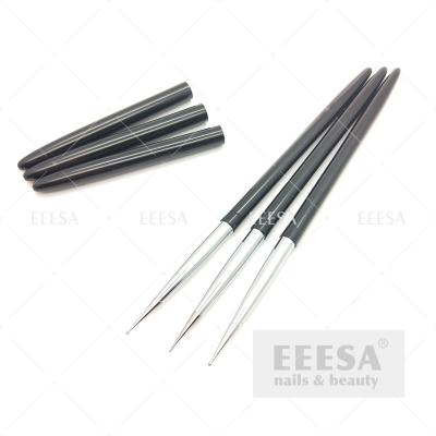 China Single Head DIY Nail Dotting Tools  Black Metal Handle Nail Art Tools for sale
