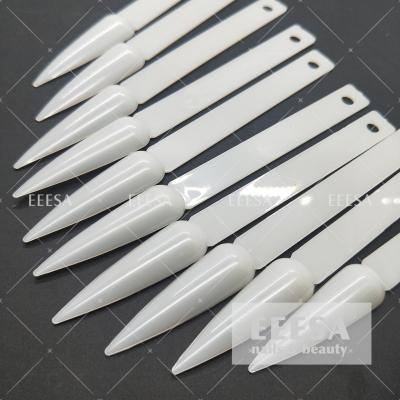 China Long Pointy Fake Nail Tips  For Nail Gel Polish Color Display Chart for sale
