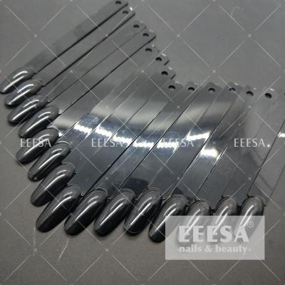 China Foldable Artificial Nail Tips  Round Shape Black Natural Clear Color for sale