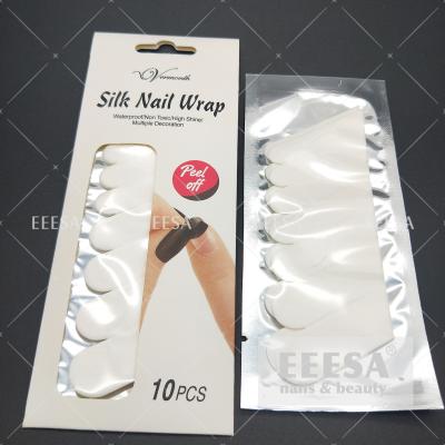 China Nails Beauty  Silk Nail Wrap  Self Stick Reinforces Extension 10 Pcs Pack for sale