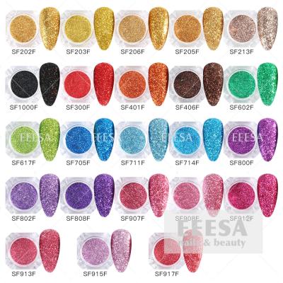China Christmas Colorful Nail Glitter Powder  Irregular Shape Sparkling Iridescent for sale