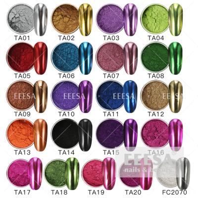 China Sand Effect Nail Art Decorations 3D Cats Eye Nail Art Chrome Powder for sale