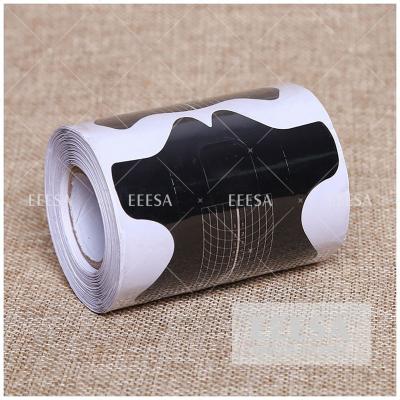 China Dual System Gel Nail Forms Butterfly Shape Strong Paper Nail Forms for sale