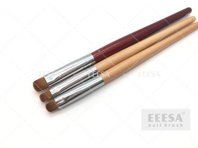 China Mixture Kolinsky Sable Brushes Brass Ferrule No Deformation For French Nail for sale