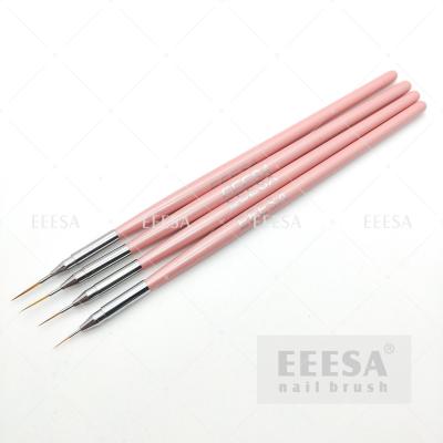 China Hand Made Nail Art Brushes  Silver  Ferrule  Rust Resistant   No Deformation for sale