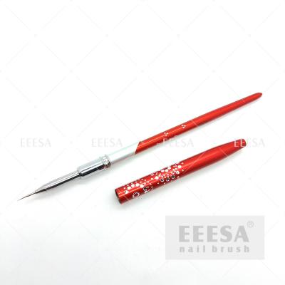 China Luxury Delicate Kolinsky Sable Brush Nail Stripping Brush Diamonds Handle for sale