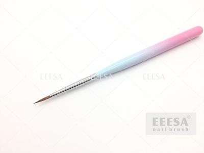 China Round Nail Art Brushes Beautiful Appearance Symmetric Brush Shape for sale