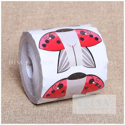 China Butterfly Shape UV   Gel Nail Forms Nail Extension Sticker 500 Pcs for sale