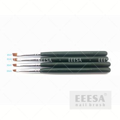 China Slant #2 #4 #6 #8 Nail Gel Brush Nylon Oblique Nail Art Brush Set for sale