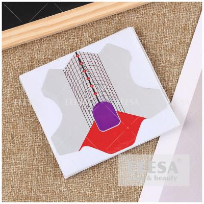 China Silver Paper Nail Form Professional Extension Nail Art Tool For Acrylic Nails for sale
