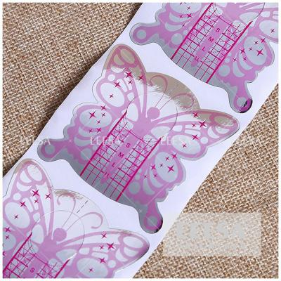 China OEM Butterfly Gel Nail Form Builder Gel Acrylic Gel Application Form for sale