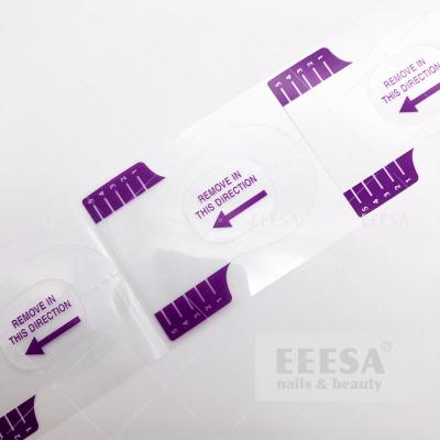 China Simple Style PVC Nail Form Transparent Holder for Acrylic Buider Gel for sale