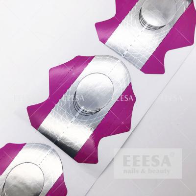 China 500PCS Aluminum Paper Gel Form Polygel Builder Tool Custom Design for sale