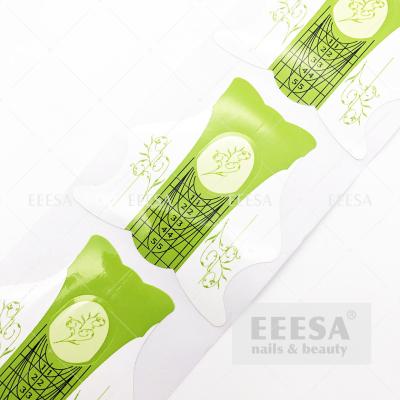 China Custom UV Builder Gel Form Oval Square Salon Nail Art Design Tool for sale