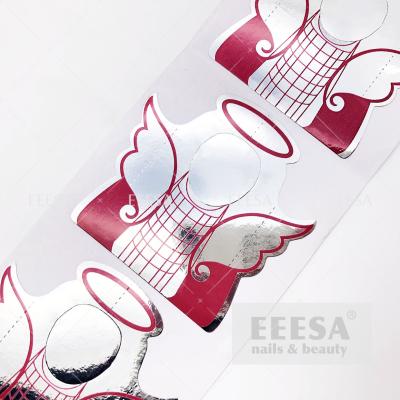 China Angel Wings Gel Nail Form Classic Salon Nail Art Styles Acrylic Nails for sale