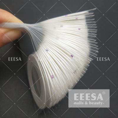 China Laser White Color Metalic Yarn Self Adhesive Nail Stripping Tape 3D Eautiful Nail Art Stricker for sale