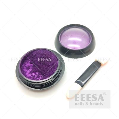 China Beauty Fashion Red Chrome Mirror Effect Press On Nail Pigment Powder for sale