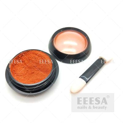 China Nail Art Decoration Designs 1-15U Orange Red Nail Power Pigment for sale