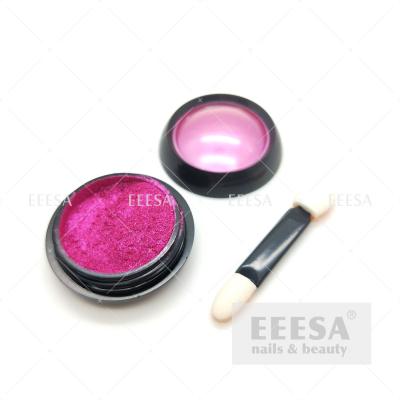 China Pink Nails Art Decorations Mirror Chrome Nail Pigment Powder for sale
